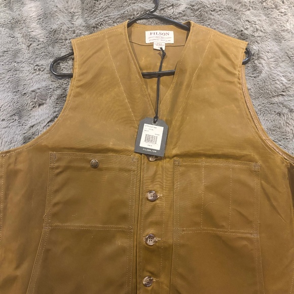 Filson | Jackets & Coats | Filson Oil Tin Cloth Vest | Poshmark